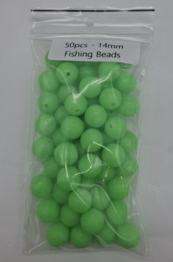 Meanfish Round Lumo Fishing Beads 14mm – Bulk Pack of 50