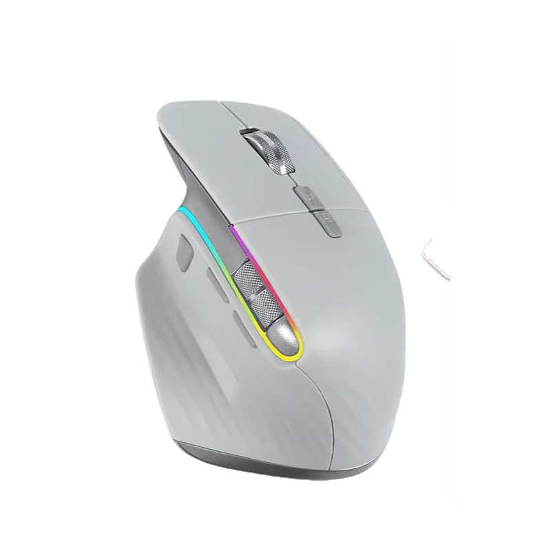 Wireless Mouse Bluetooth+2.4G Tri-Mode Mouse Mute Mice Ergonomic Gamin