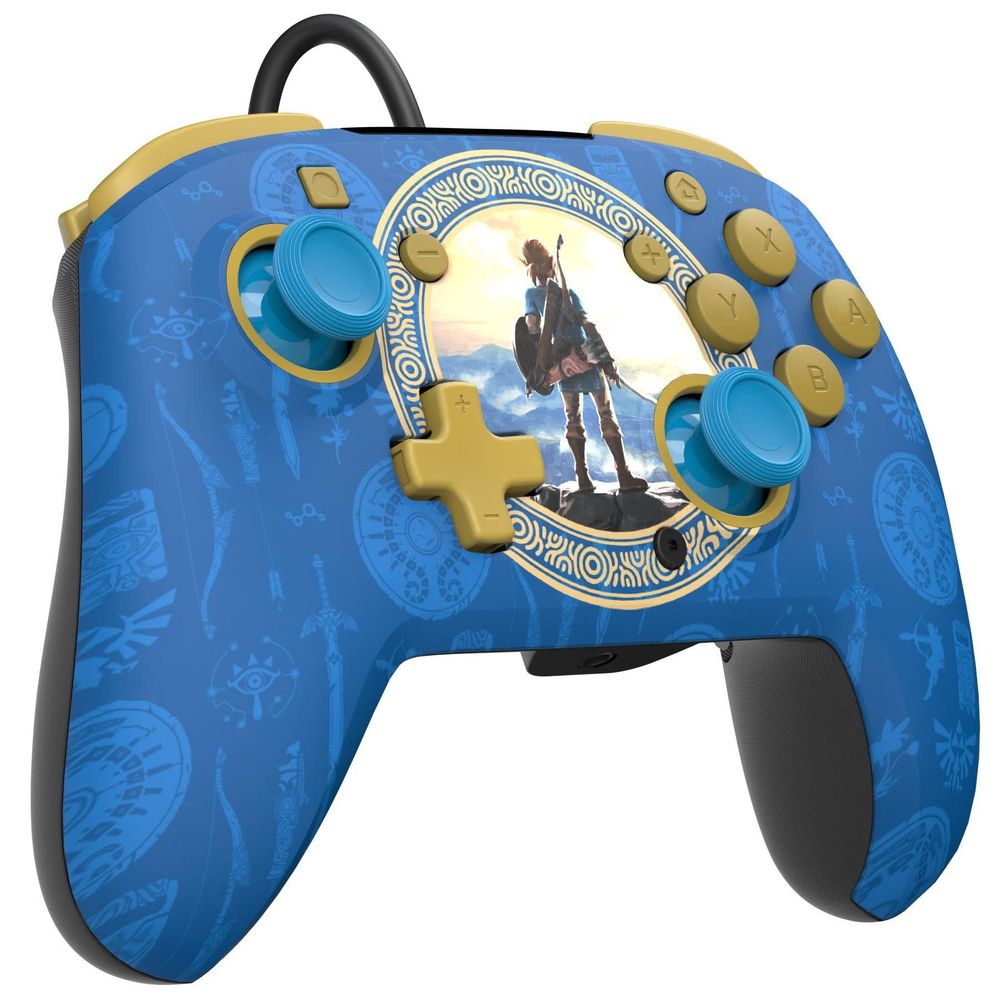 PDP Rematch Wired Controller for Nintendo Switch (Hyrule Blue)