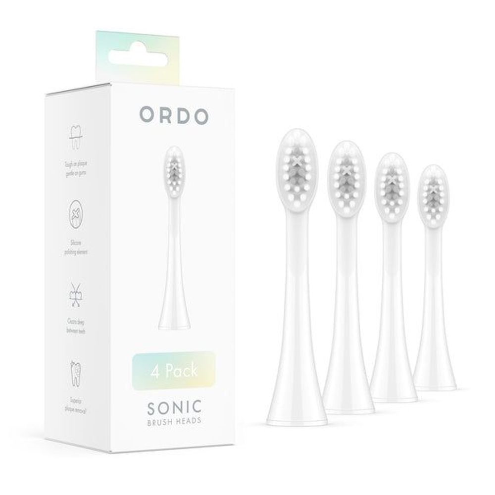 Ordo Sonic+ Brush Heads 4 Pack (White) | TECH SUPPLY SHED