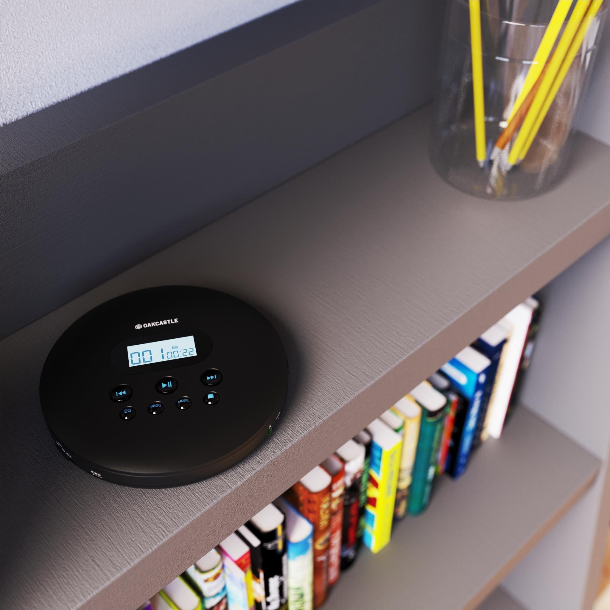 Majority Oakcastle CD100 Portable CD Player (Black)