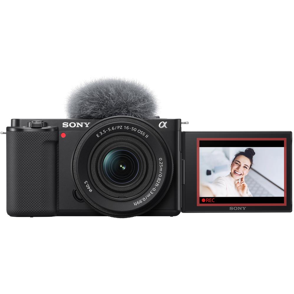 Sony ZV-E10 Mirrorless Vlog Camera with 16-50mm II Lens Kit (Black)