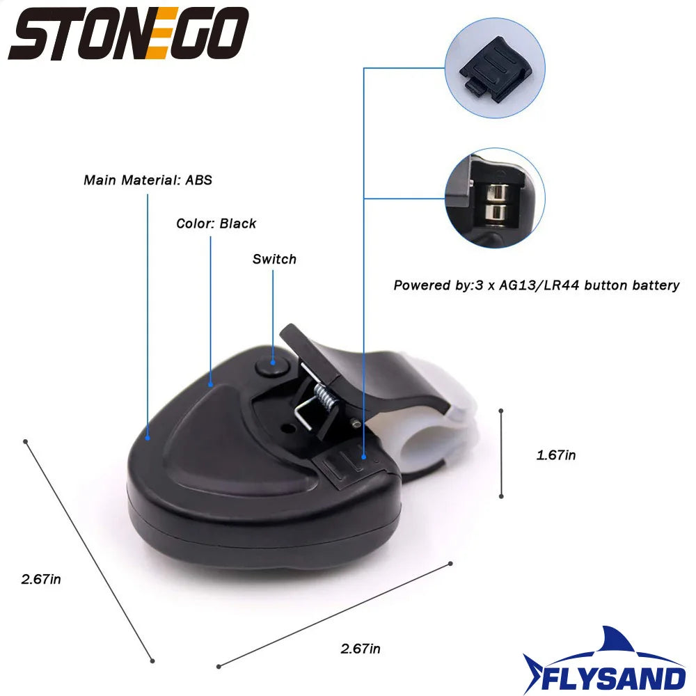 Advanced Electronic Fishing Rod Bite Alarm with Loud Siren and Dual Da