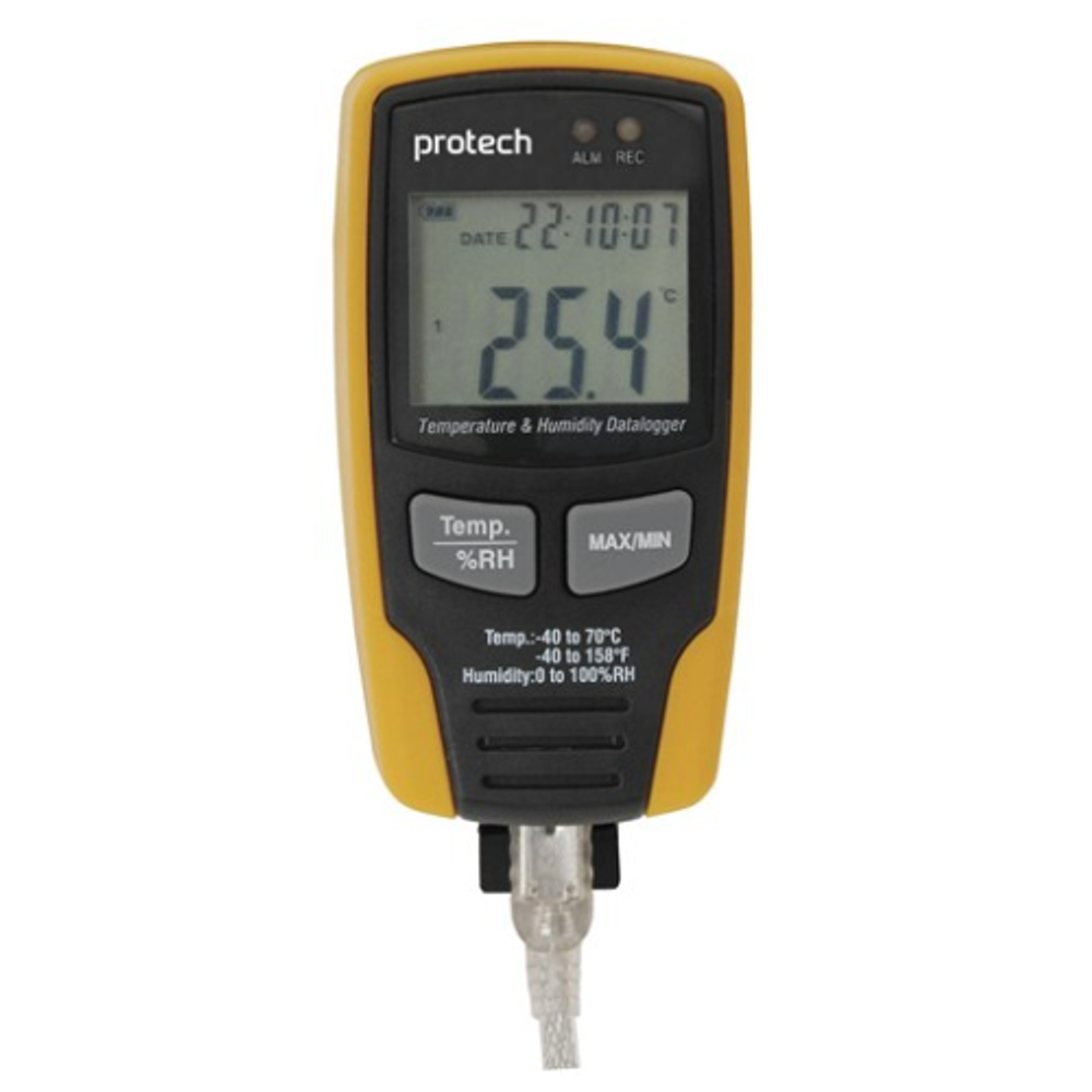 QP6014 USB Temperature/Humidity Datalogger with LCD | Tech Supply Shed