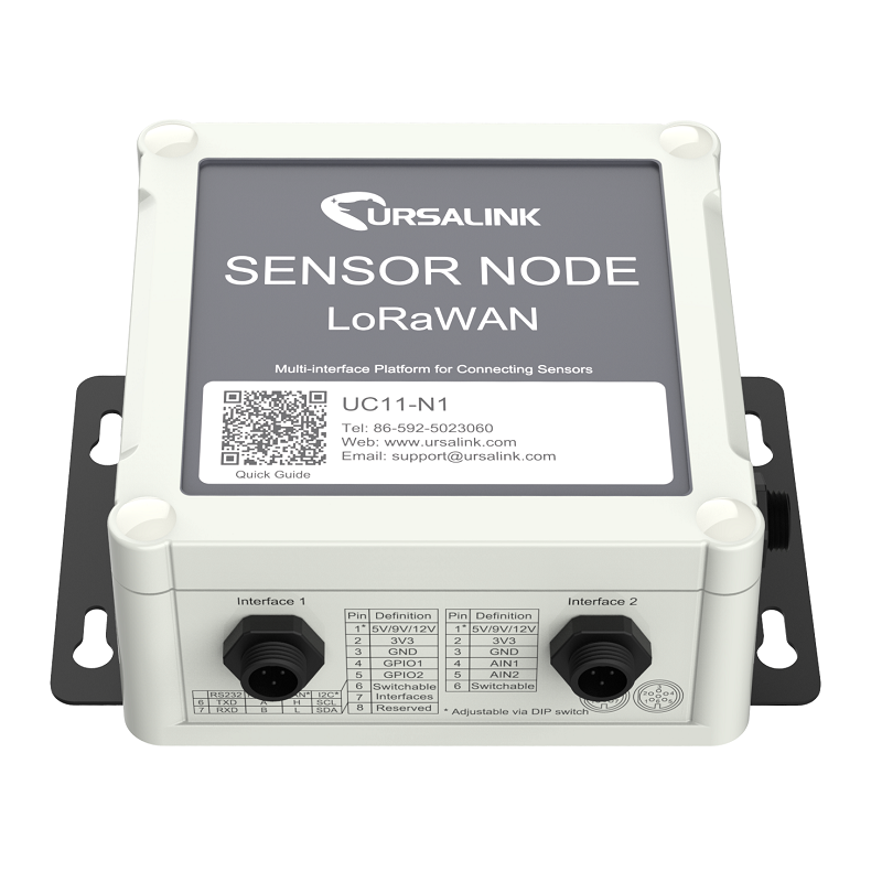 Ursalink DC powered LoRaWAN EU868 Client with GPIO, RS232/RS485 ...