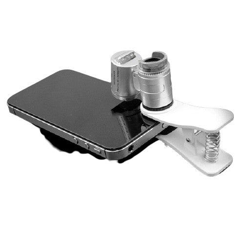 Handheld Mini Pocket 60x Microscope Loupe Jeweler Magnifier With LED