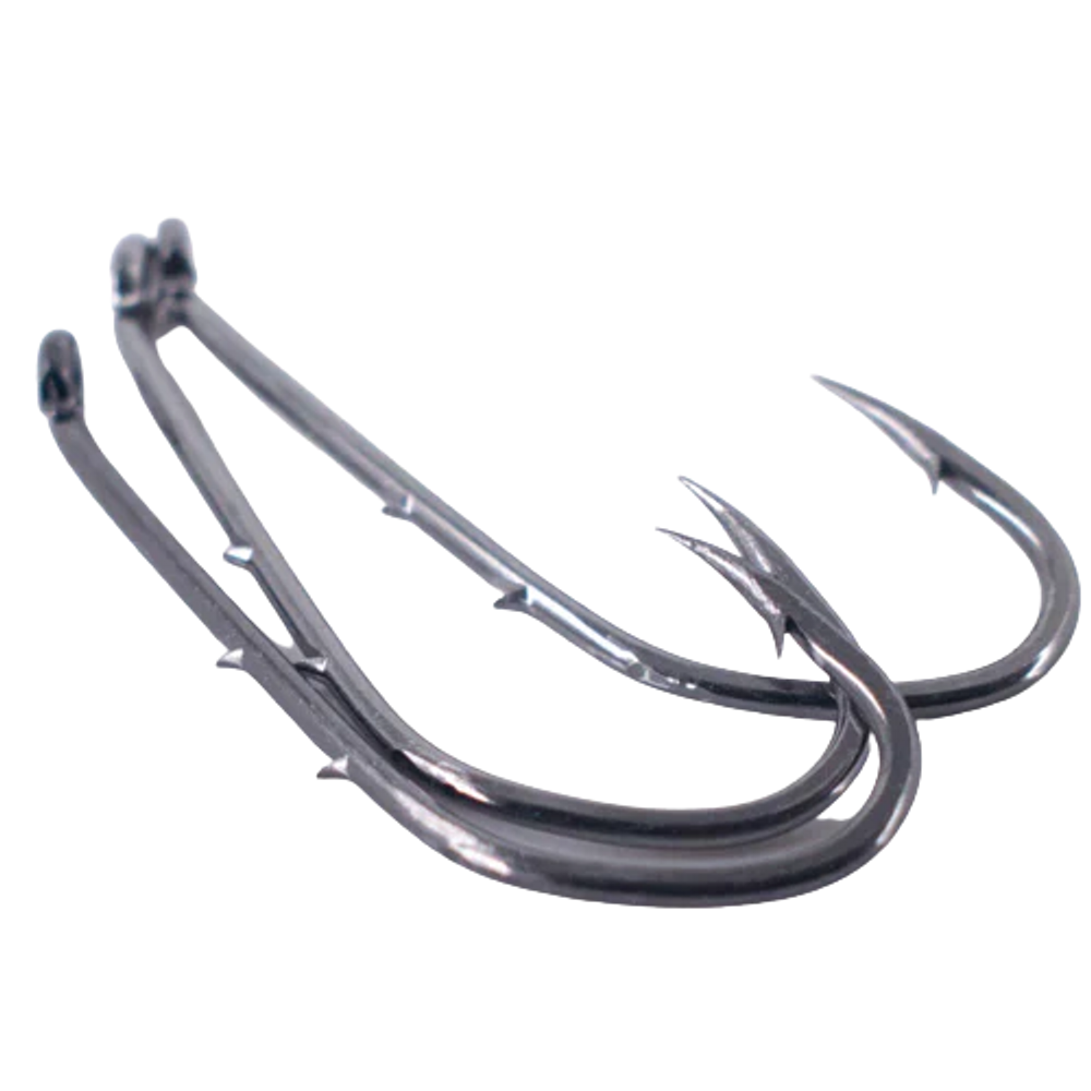 50pcs Double-backed 5/0 High Carbon Fishing Hooks
