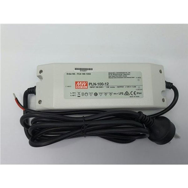 PLN-100-12 - 12VDC 5A LED Power Supply - 100W |Tech Supply Shed